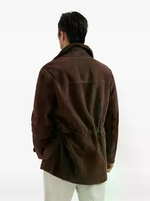 Brunello Cucinelli Shearling Single-breasted Coat - Brown