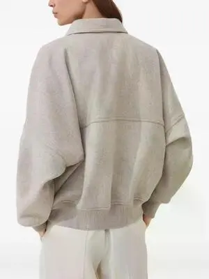 Brunello Cucinelli Zip-front Bomber Jacket - Neutrals