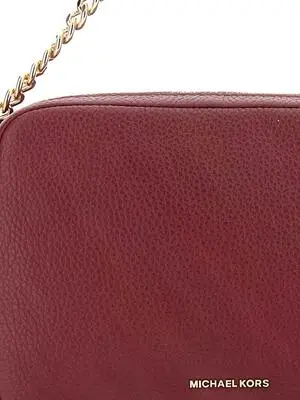 Michael Kors Leather Crossbody Bag With Chain Strap