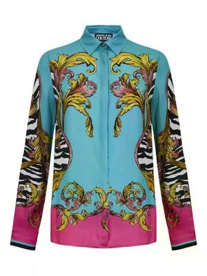 Versace Baroque-print Button-up Shirt
