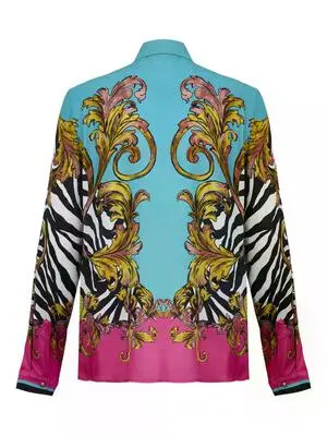 Versace Baroque-print Button-up Shirt