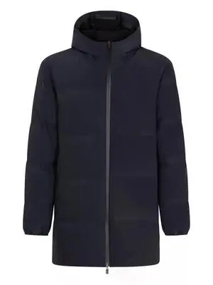 Herno Hooded Quilted Coat - 9201 Blue