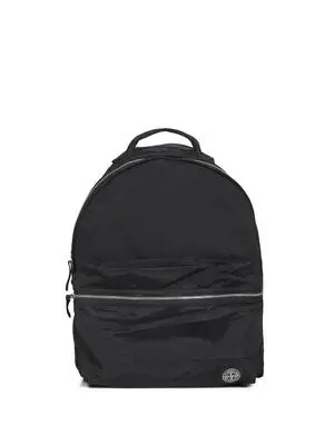 Stone Island Zip-fastening Nylon Backpack - Black