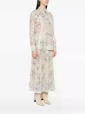 GOLDEN GOOSE Floral Sequin Shirt