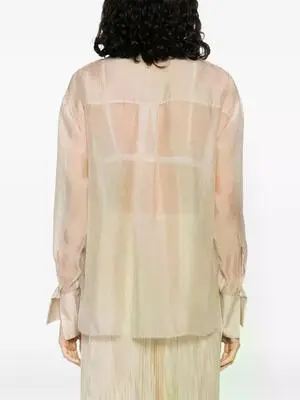 FORTE_FORTE Sheer Shirt - Neutrals