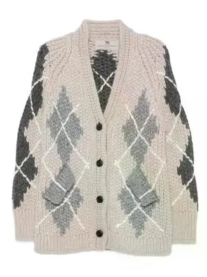 Ermanno Scervino Argyle-pattern Cardigan