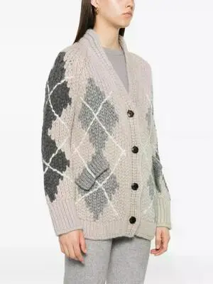 Ermanno Scervino Argyle-pattern Cardigan