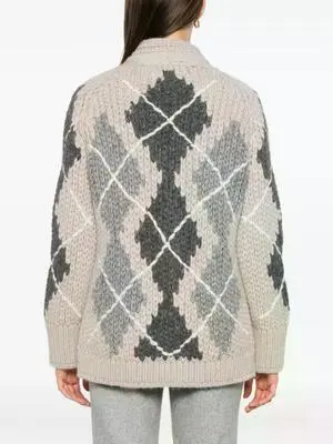 Ermanno Scervino Argyle-pattern Cardigan