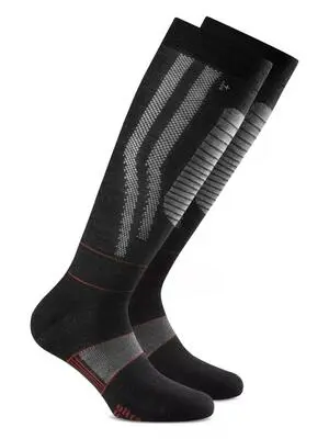 ROHNER Ultra Light Stripe-patterned Knee-high Socks - Black