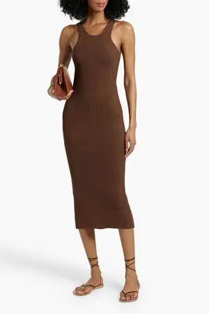 TOTEME Ribbed-knit Midi Dress