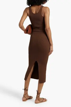 TOTEME Ribbed-knit Midi Dress