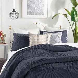 PERI HOME Chenille Medallion Comforter Set, Twin - Indigo