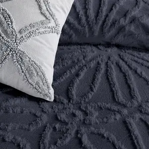 PERI HOME Chenille Medallion Comforter Set, Twin - Indigo