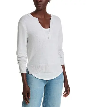 Elan V-neck Layered Sweater