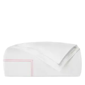 SFERRA Grande Hotel Duvet Cover, Twin White/pink