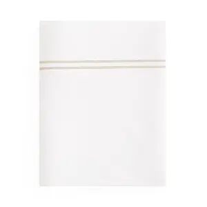 SFERRA Grande Hotel Flat Sheet, King - White/taupe