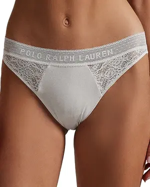 Polo Ralph Lauren Logo Lace Bikini - Garden Rose
