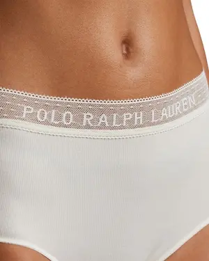 Polo Ralph Lauren Logo Boyshort - Egret