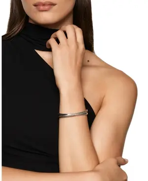 David Yurman Crossover Cuff Bracelet - Silver
