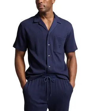 Polo Ralph Lauren Seersucker Pajama Shirt - Cruise Navy