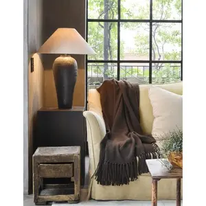 MATOUK Lanza Baby Alpaca Throw - Sable