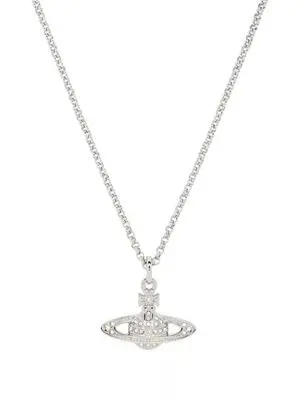 VIVIENNE WESTWOOD Mini Bas Relief Orb Necklace - Silver