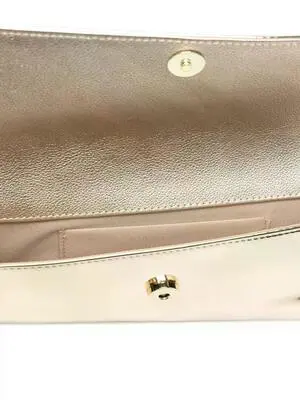 CASTAGNA Metallic Leather Clutch