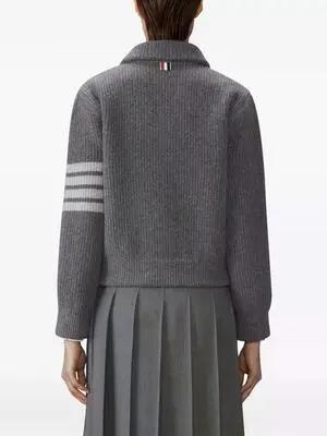 Thom Browne 4-bar Shawl-collar Bomber Jacket