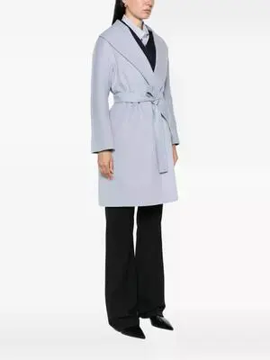 Max Mara Belted Wool Wrap Coat