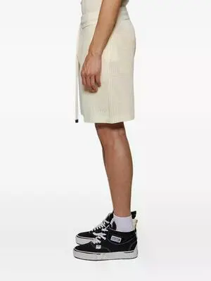 Amiri Crochet Knit Shorts With Drawstring