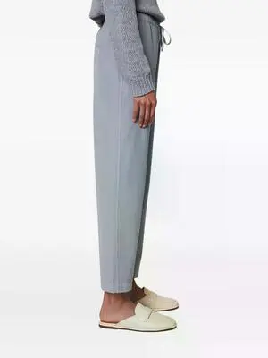Marc O'polo Drawstring Cropped Trousers - Blue