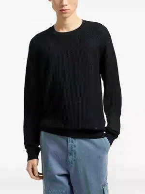 Emporio Armani Waffle-knit Sweater