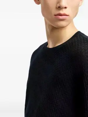 Emporio Armani Waffle-knit Sweater