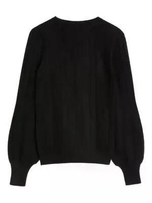 Valentino Garavani V-logo Cable-knit Jumper