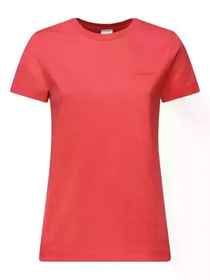 Pinko Logo-embroidered T-shirt