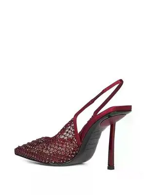 LE SILLA 100mm Gilda Crystal-embellished Slingback Pumps