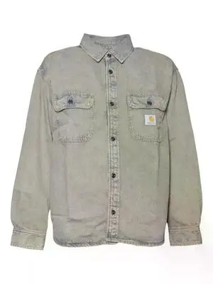 Carhartt Work In Progress Logo-patch Denim Shirt