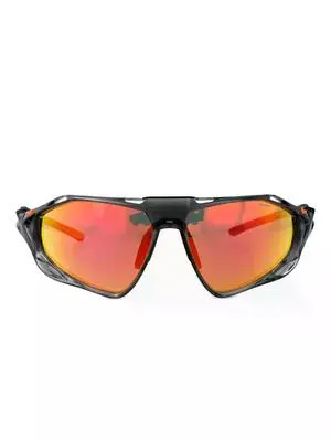 Nike Zeus Rize E Reflective-lens Sunglasses - Black