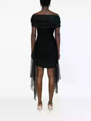 Givenchy Off-shoulder Draped Mini Dress