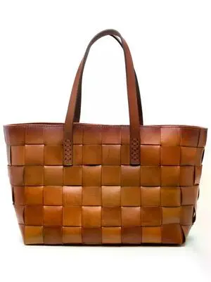 Dragon Diffusion Woven Leather Tote Bag
