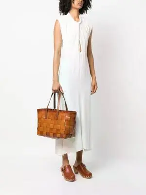 Dragon Diffusion Woven Leather Tote Bag