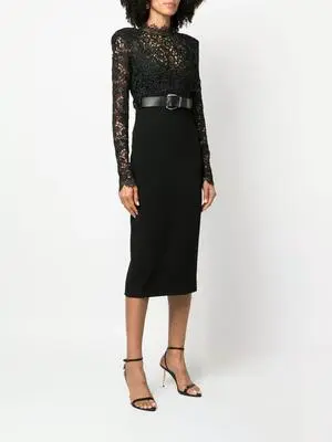 Roberto Cavalli Lace-panel Dress