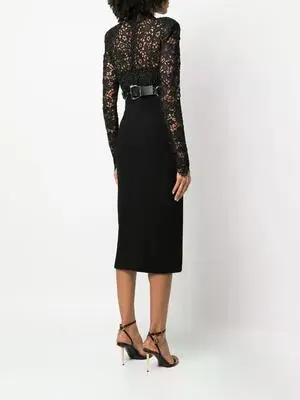 Roberto Cavalli Lace-panel Dress