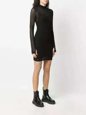 Philipp Plein Monogram Tulle Mini Dress