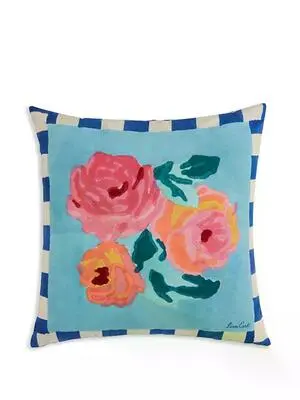 LISA CORTI Nizam Stripes Cushion - Blue