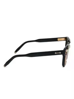 AKONI Gold-tone Detail Square Sunglasses