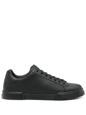 Dolce & Gabbana Leather Sneakers - Black