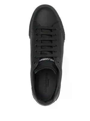 Dolce & Gabbana Leather Sneakers - Black