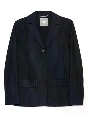 Max Mara Pinstripe Button Blazer