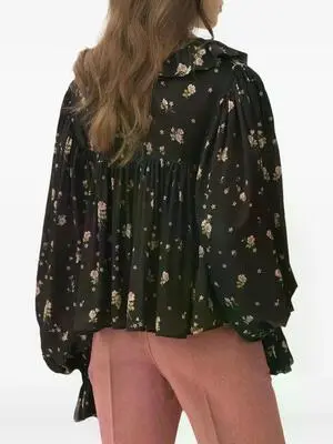 Chloé Floral Print Ruffled Blouse
